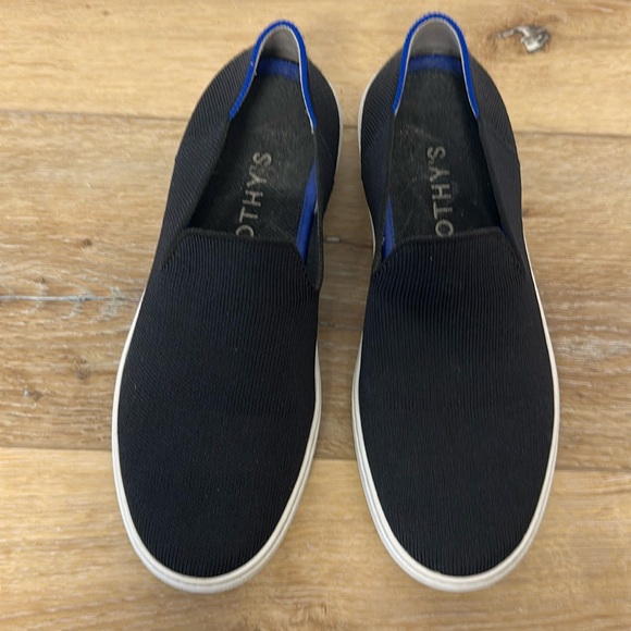 Rothy's | Shoes | Rothys The Original Slip On Sneaker Black Solid ...